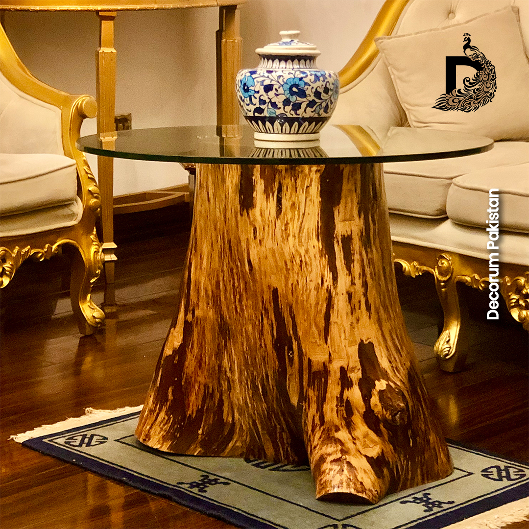 Classic Log Table Decorum Pakistan Online Shop For Home Decor